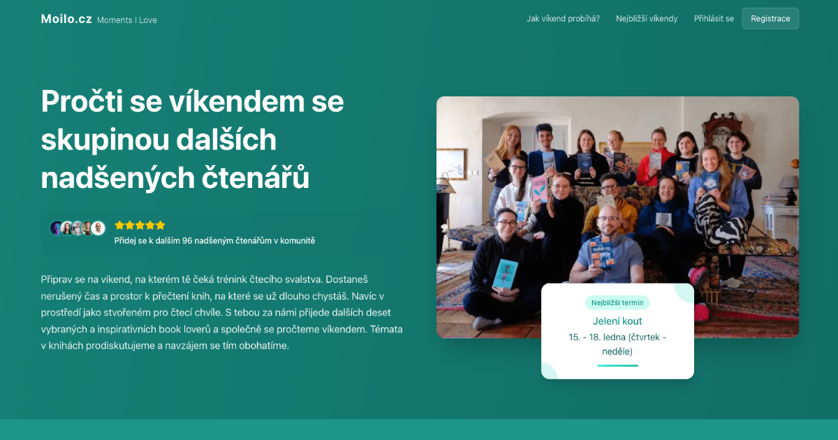 Moilo.cz - Moments I Love | Čtecí víkendy